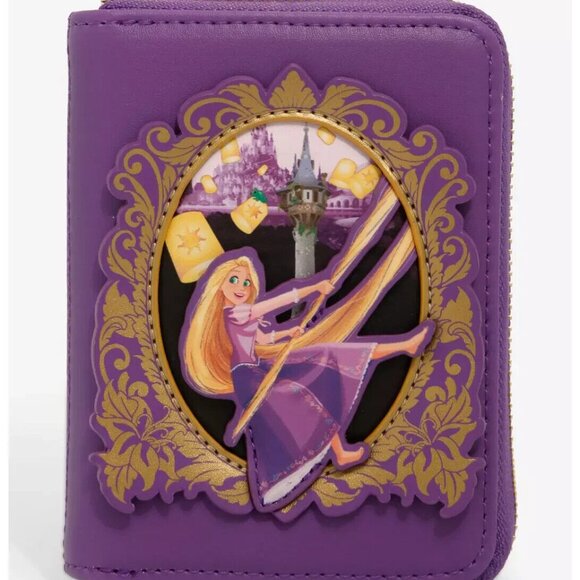 Loungefly | Bags | Loungefly Disney Tangled Wallet Rapunzel Purple And ...
